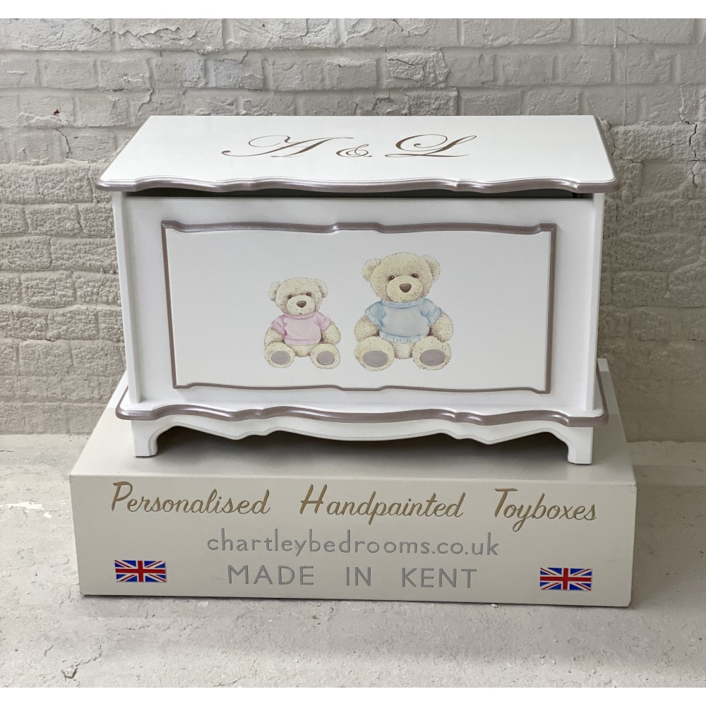 Teddy Bear Toybox With 2 Bears